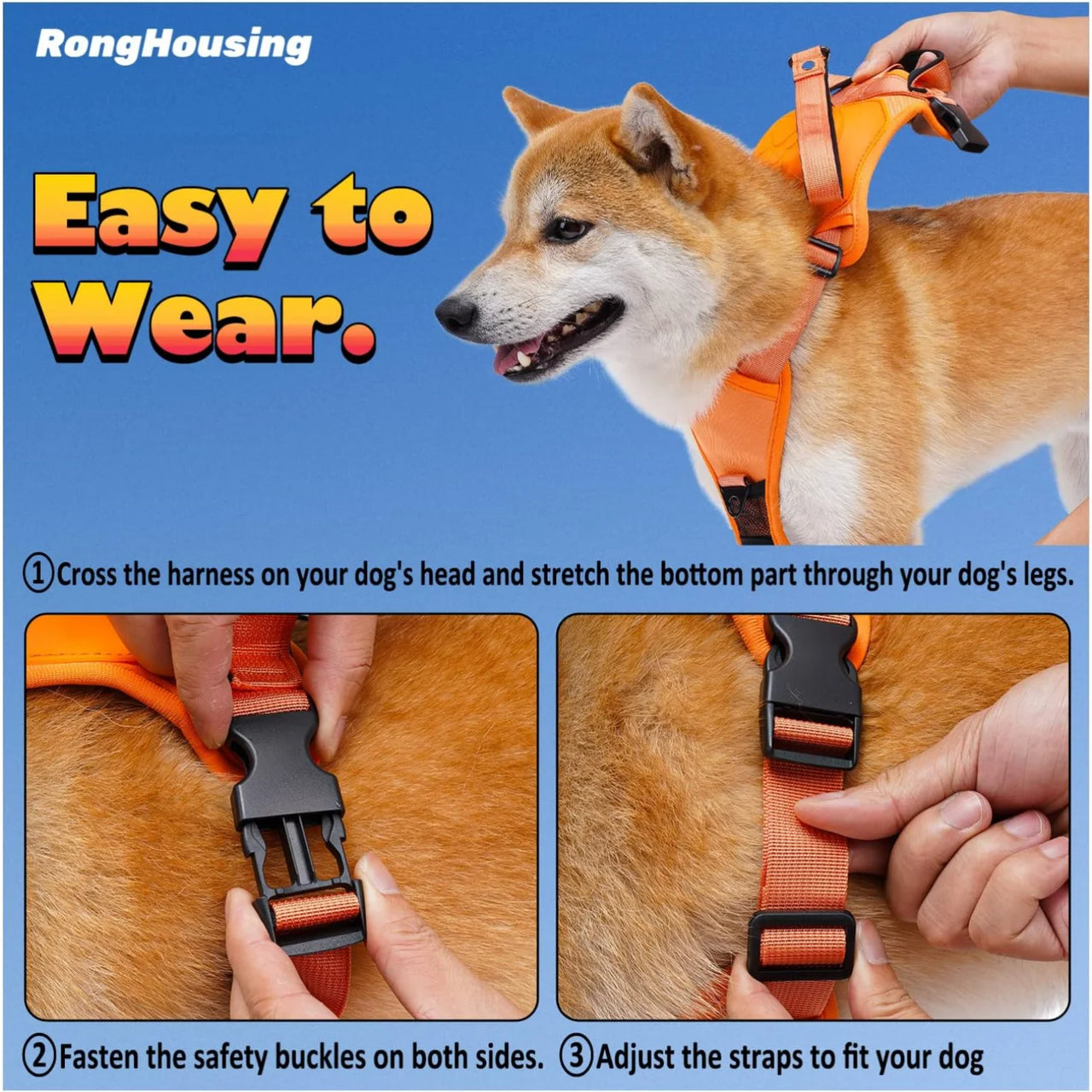 Dog Harness and Automatic Retractable Leash Kit – Impactgifts.io